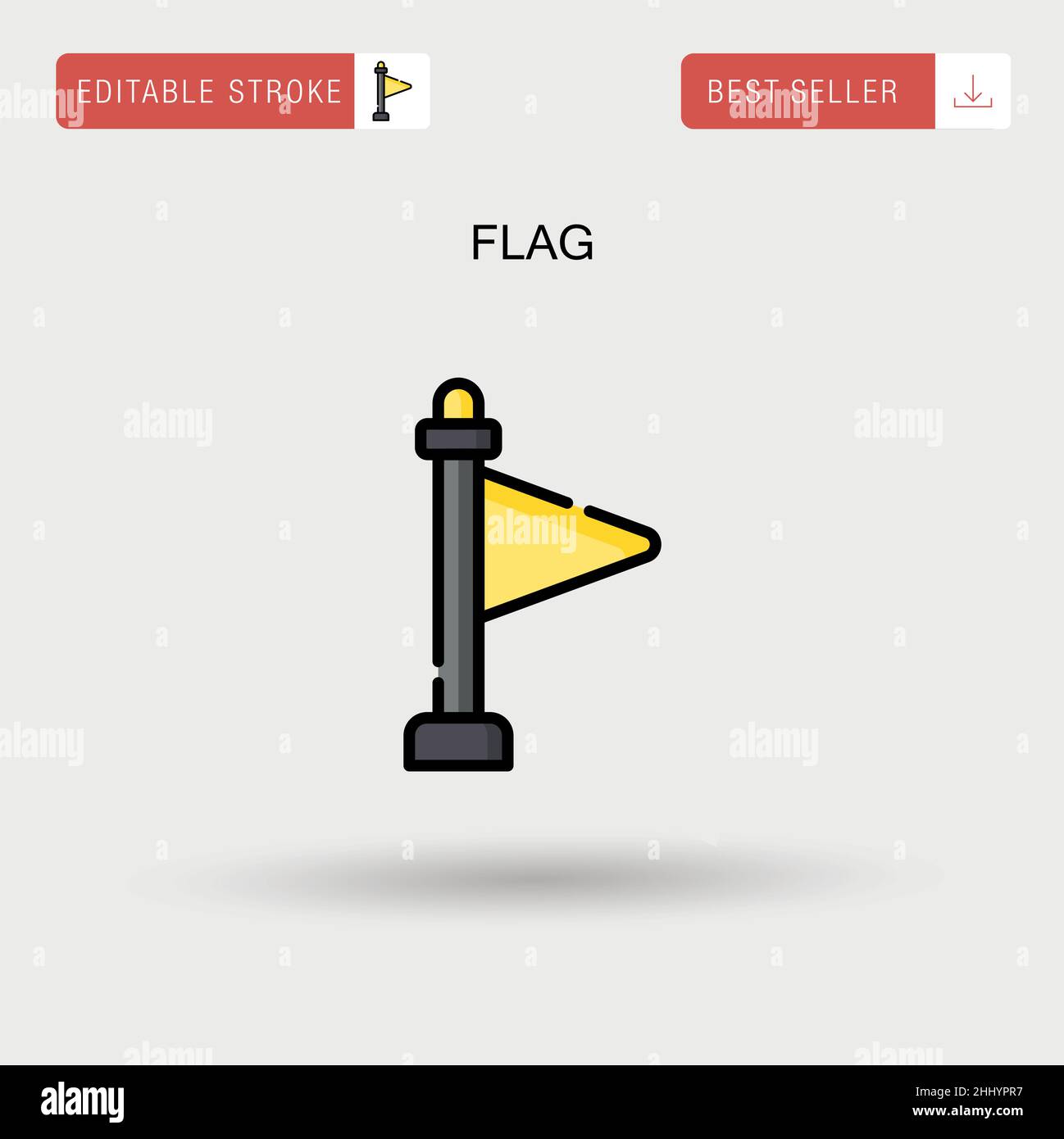 Flag Simple vector icon Stock Vector Image & Art - Alamy