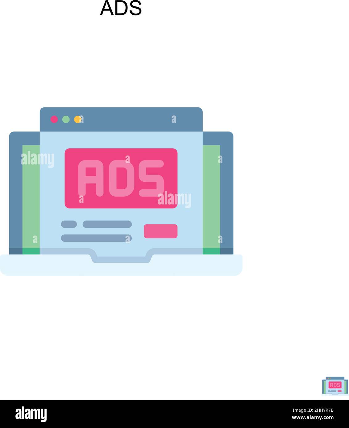 Facebook ads icon Stock Vector Images - Alamy