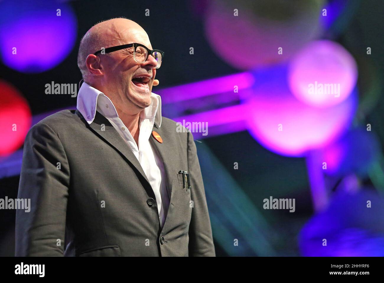 Harry Hill on stage at Hay Festival on the 23rd of May 2019. Matthew ...