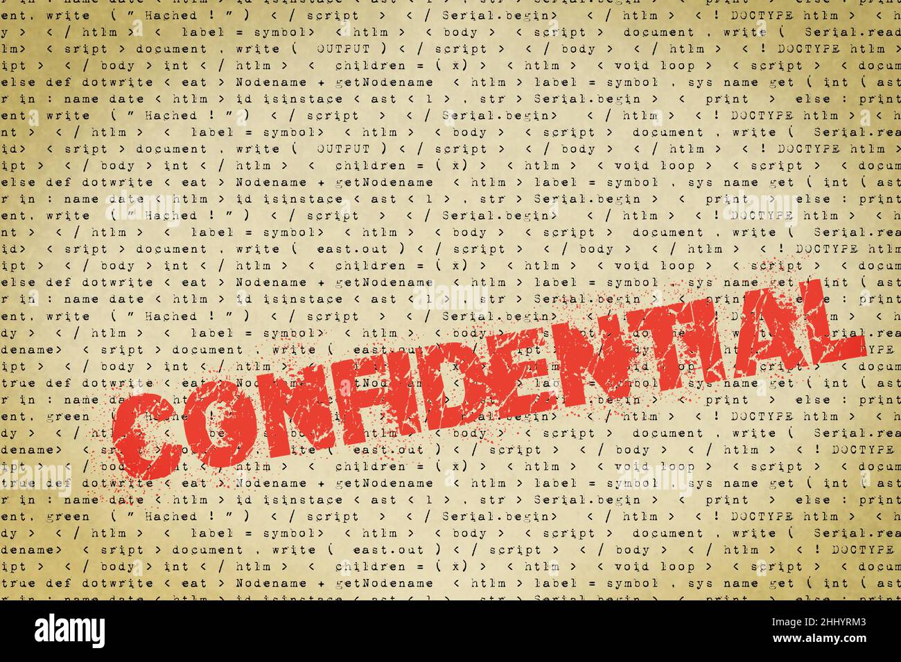 Confidental hi-res stock photography and images - Alamy