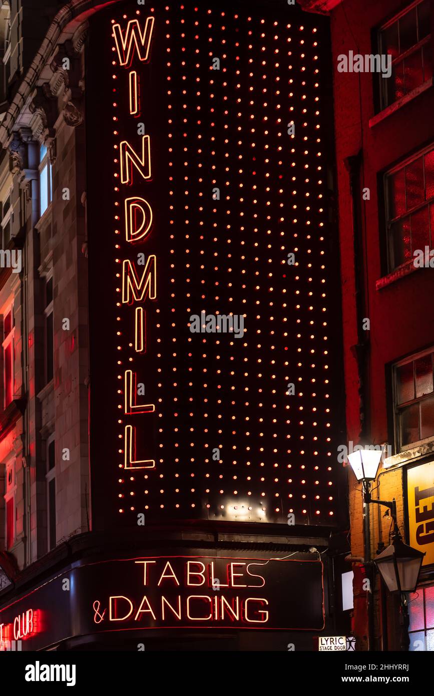 London and the West End a Neon World Stock Photo - Alamy