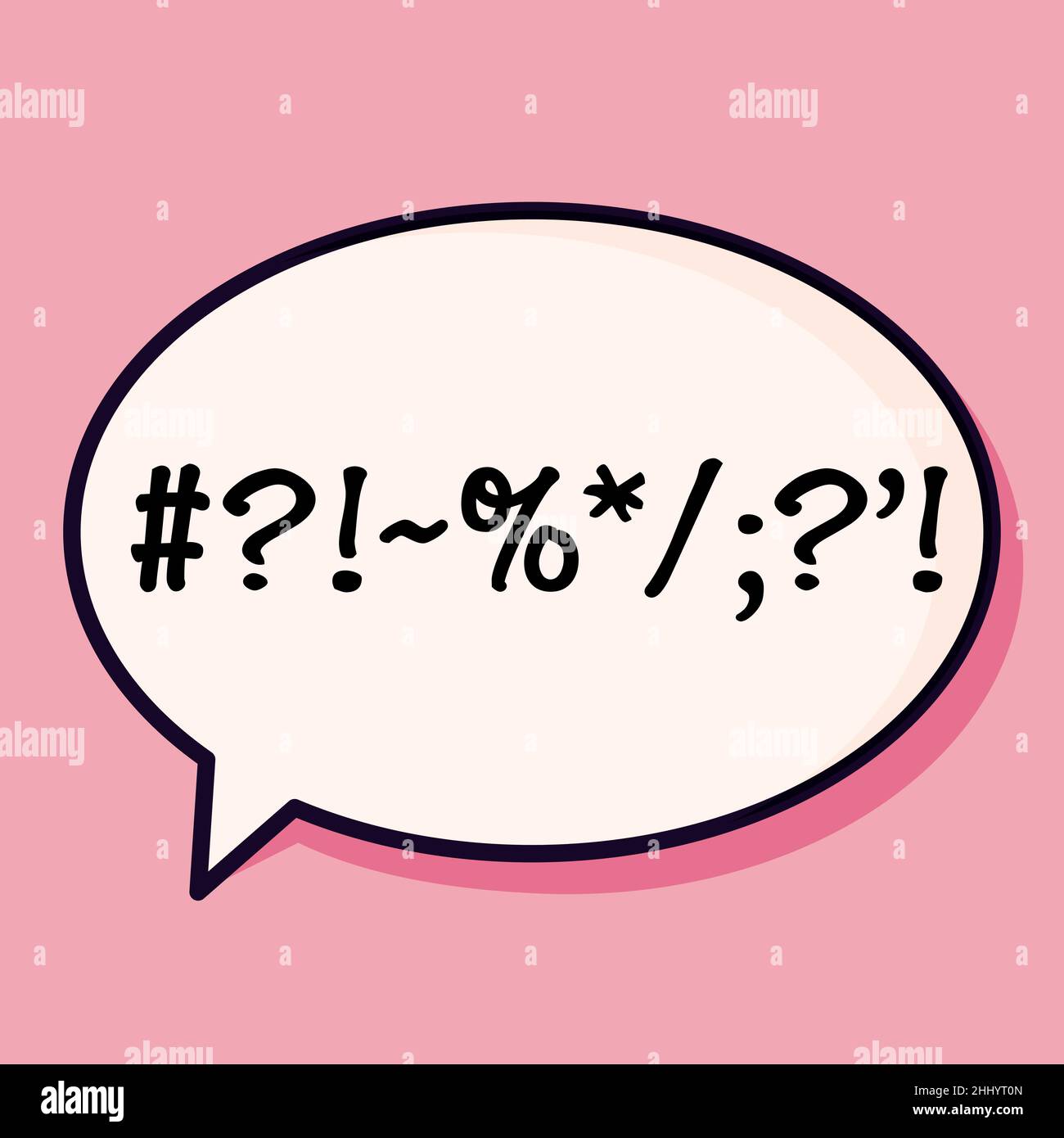 A square poster with a comic book-style conversational block with ...