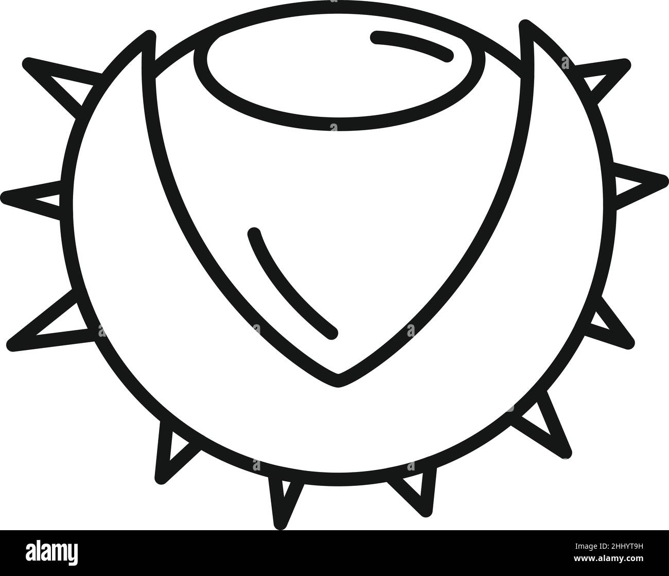 Fruit chestnut icon outline vector. Sweet tree Stock Vector Image & Art ...