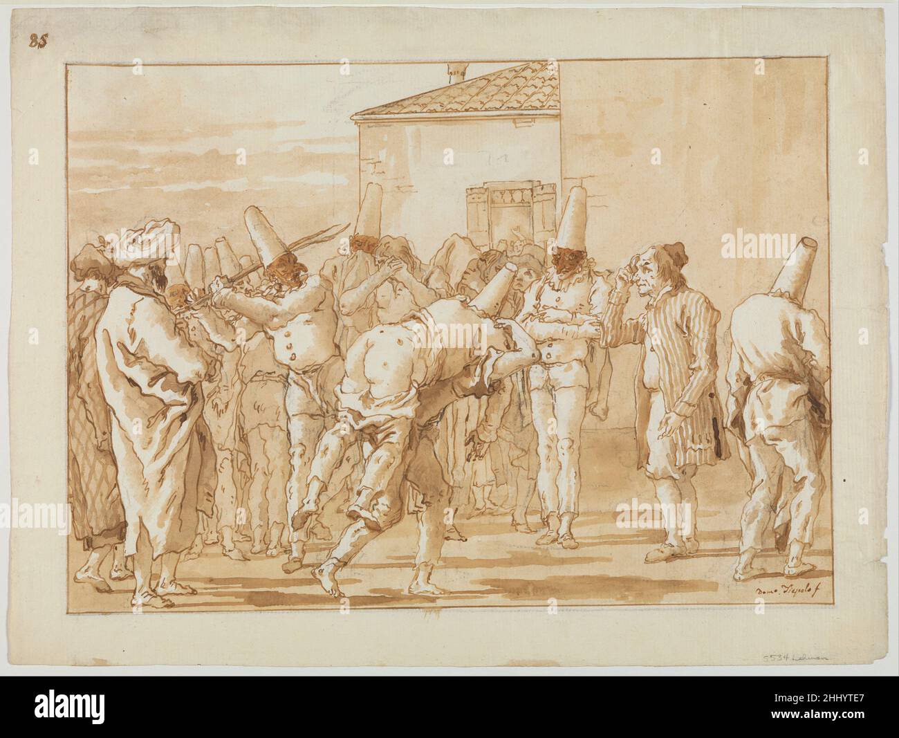 The Flogging of Punchinello ca. 1800 Giovanni Domenico Tiepolo Italian ...