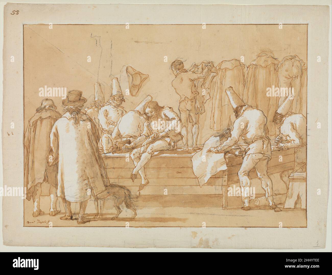 Punchinello as Tailor's Assistant late 18th–early 19th century Giovanni ...