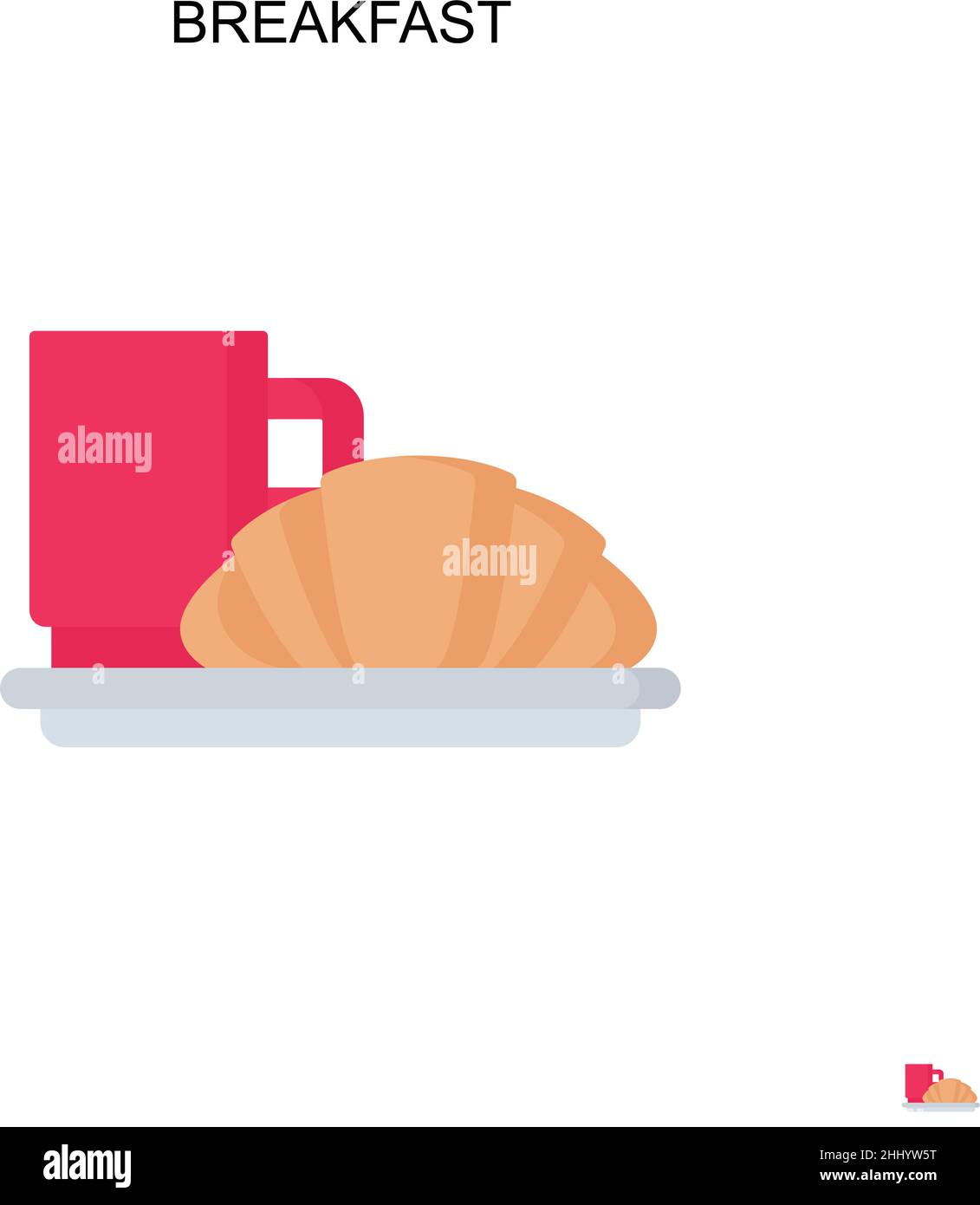 Continental breakfast buffet Stock Vector Images - Alamy