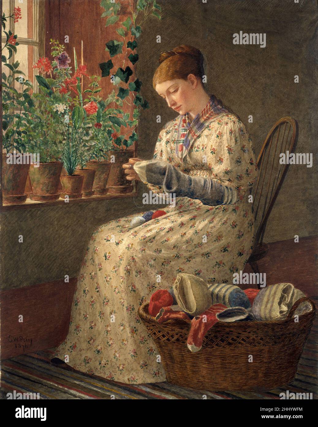 A Month's Darning 1876 Enoch Wood Perry In their subject matter and ...
