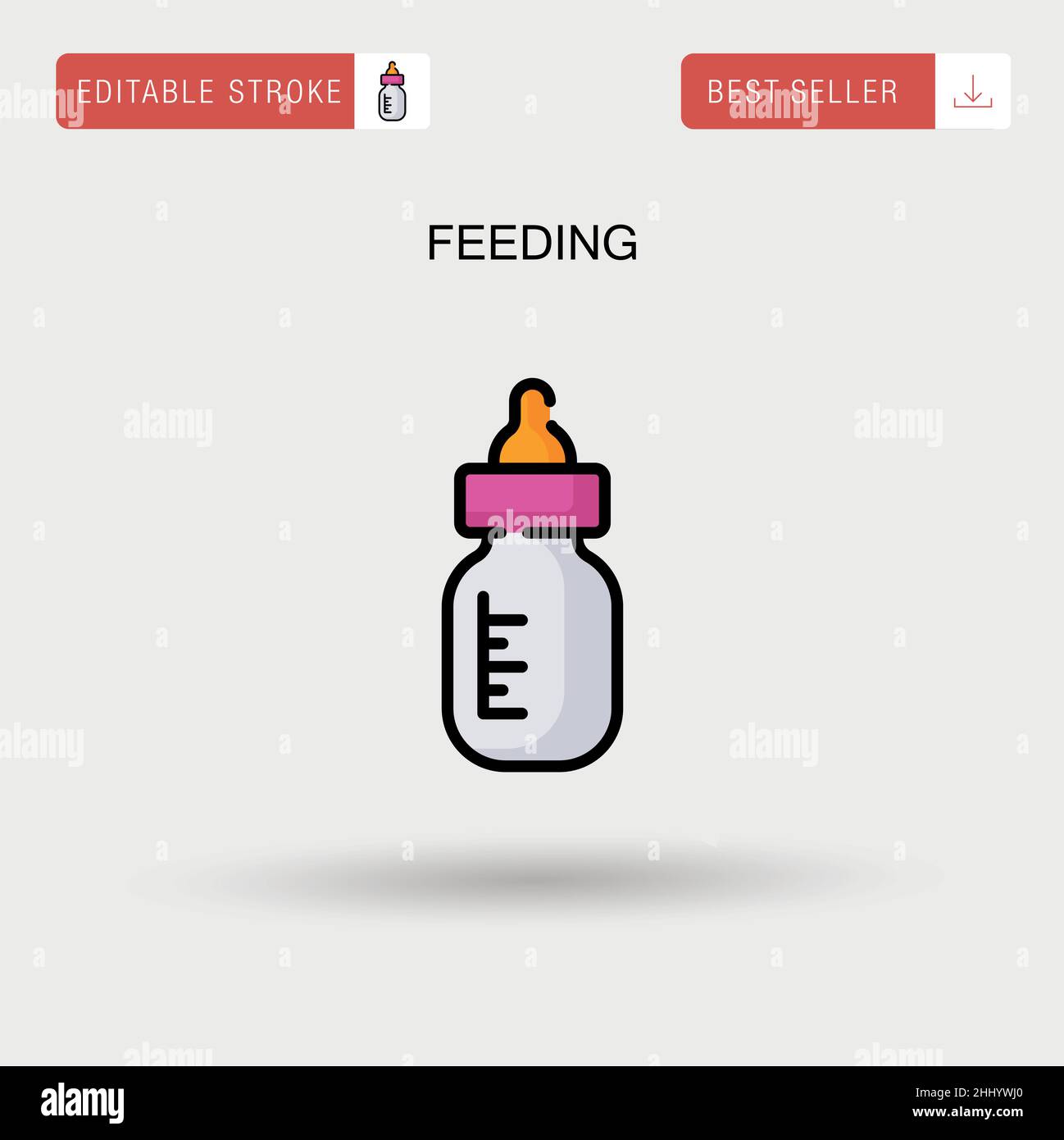 Feeding Simple vector icon Stock Vector Image & Art - Alamy