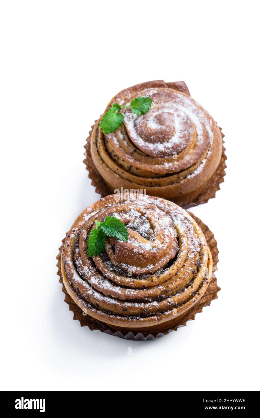 Homemade sweet buns poppy Cut Out Stock Images & Pictures - Alamy