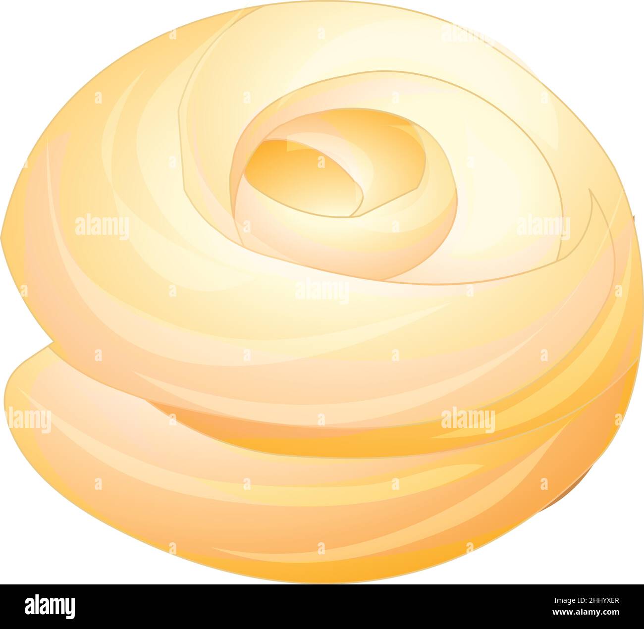 Vanilla Meringue Icon Cartoon Vector Cream Cake Stock Vector Image