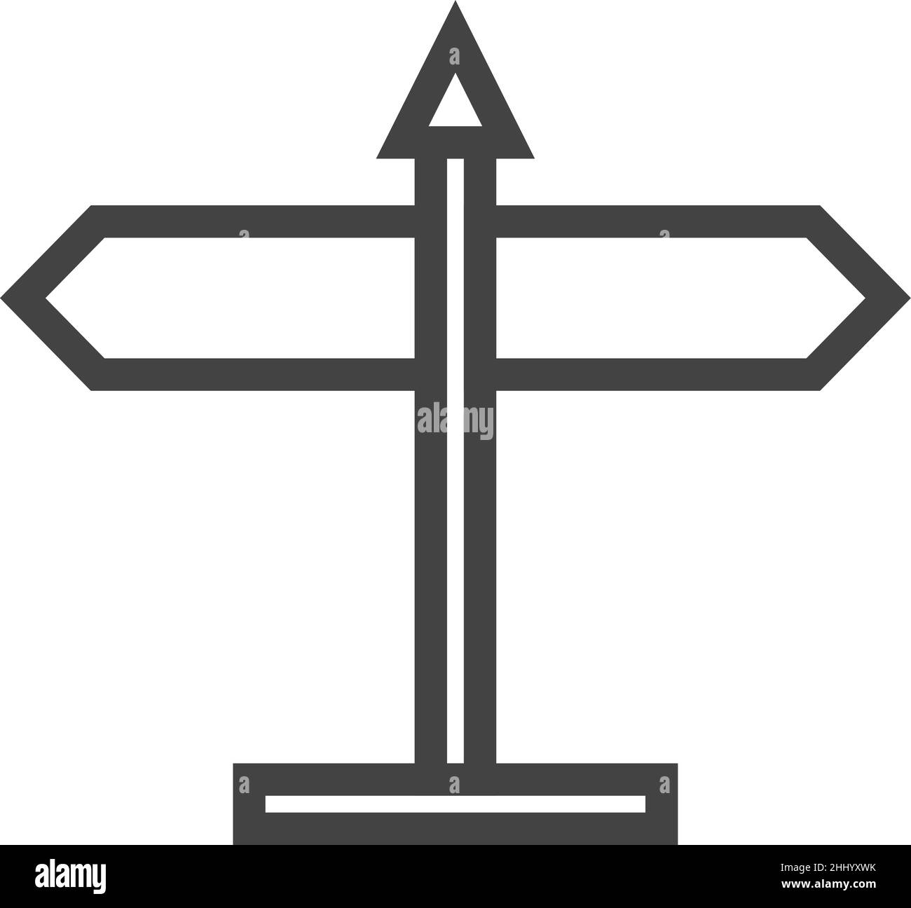 Signpost icon. Road sign with direction pointing arrows Stock Vector ...