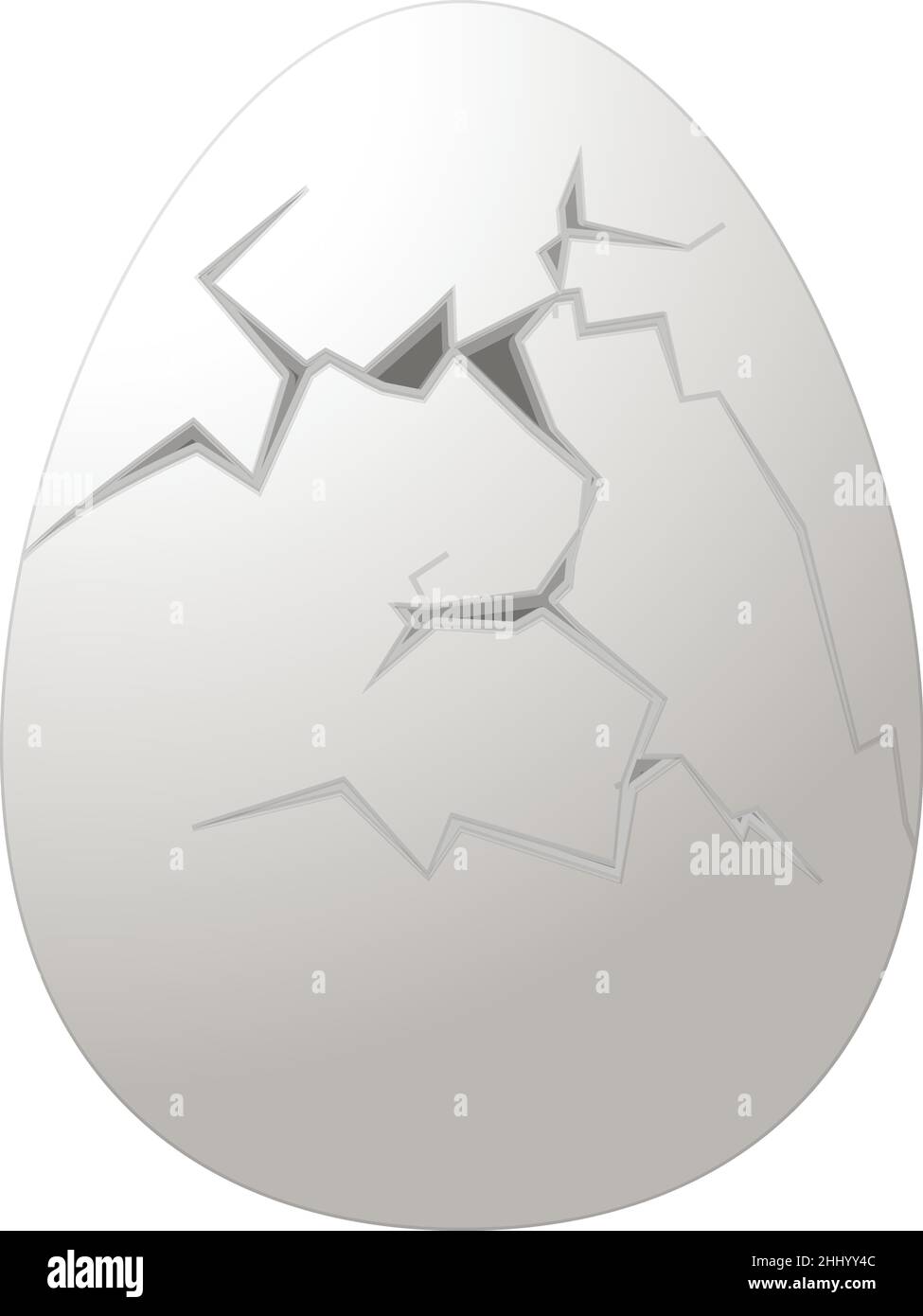 Cracked egg icon cartoon vector. Broken eggshell Stock Vector Image ...