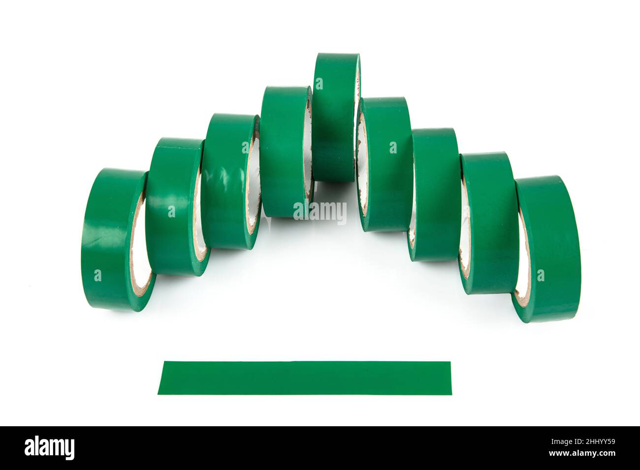 electrical tape (Insulated Electrical Tape) of different colors on a ...