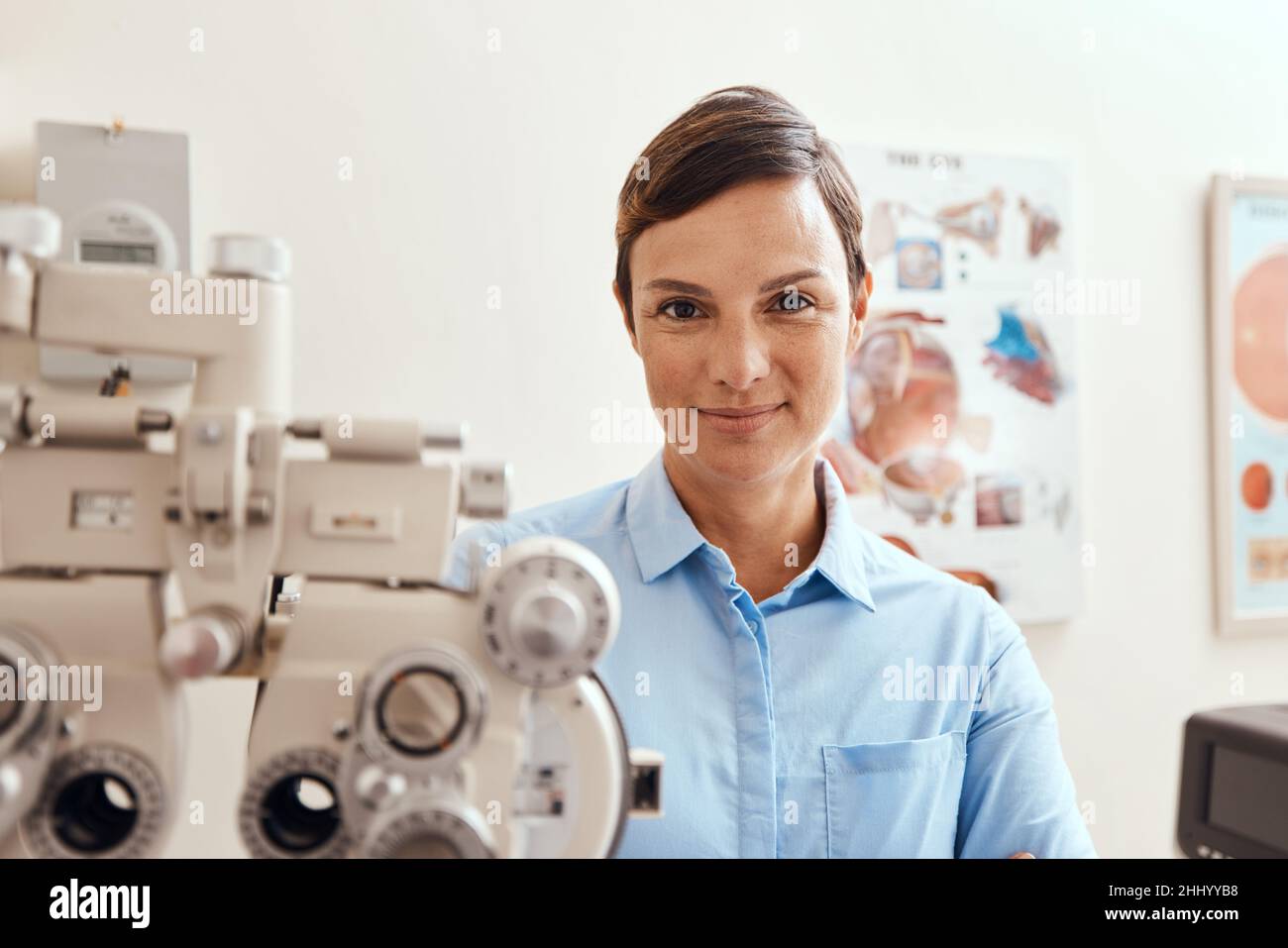 I'm keeping my eyes on yours. Portrait of a confident woman using an ...
