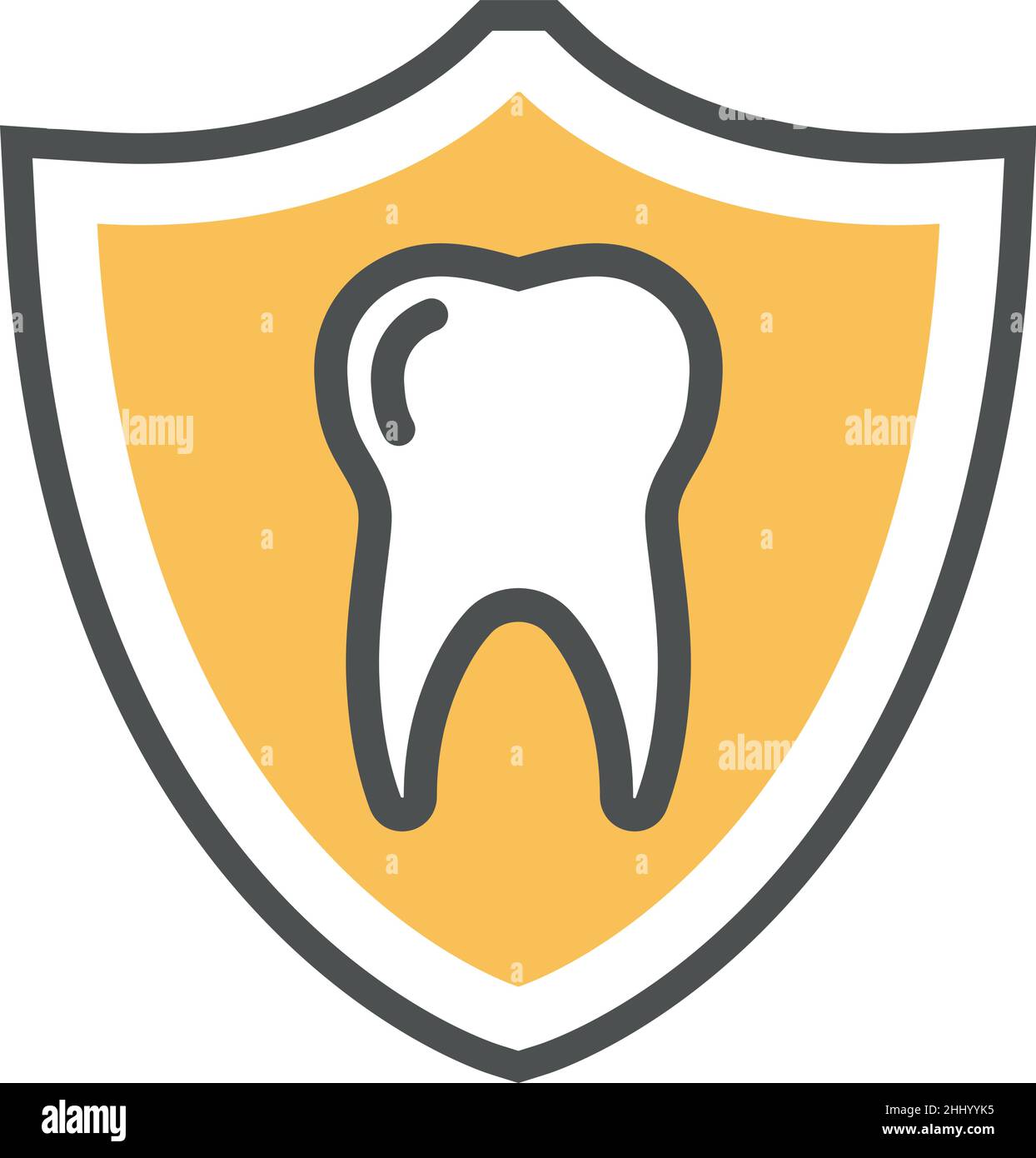 Tooth on shield icon. Dental protection. Dentist logo Stock Vector ...