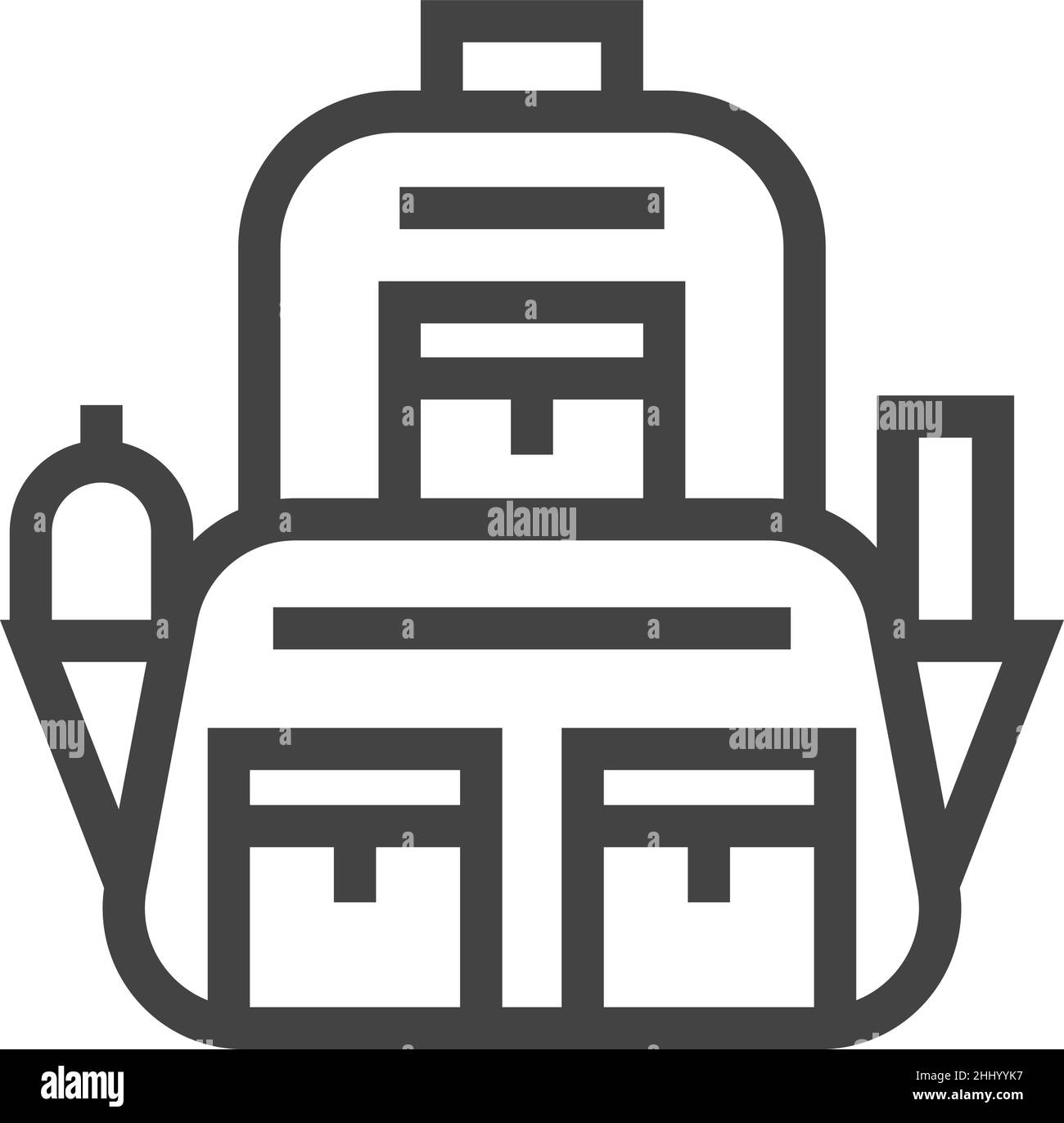Tourist backpack icon. Hiking bag. Travel symbol Stock Vector Image ...