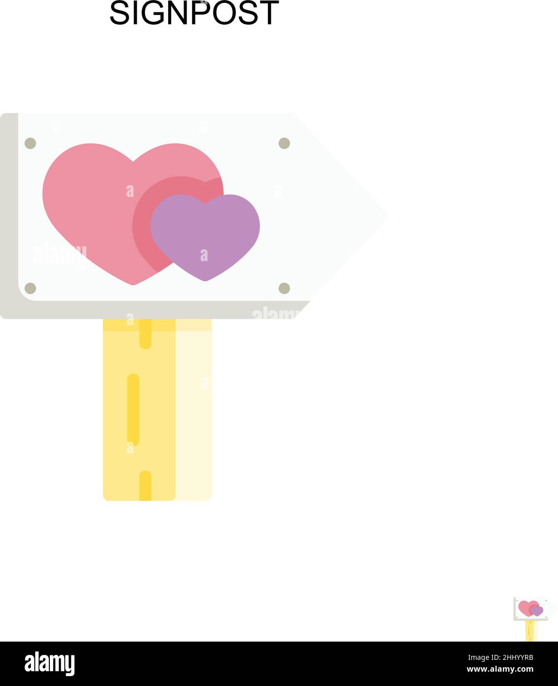 Signpost crossroads Stock Vector Images - Alamy