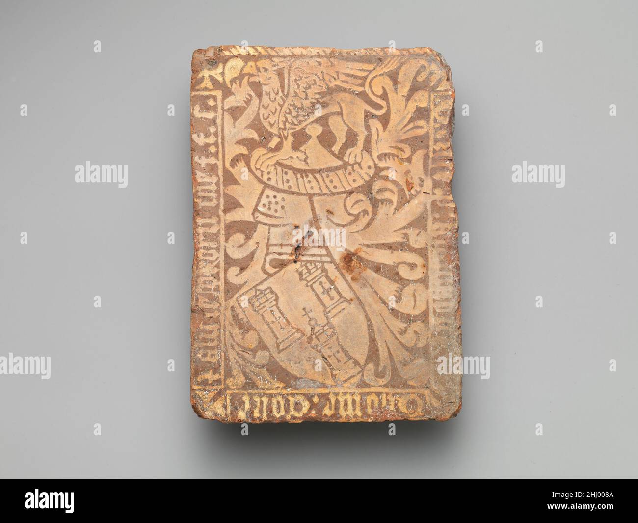 Tile with Arms of Thomas Coke early 16th century British The Latin ...