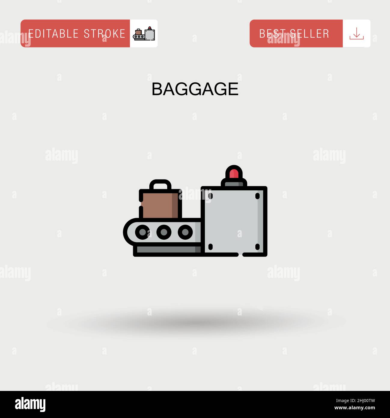 Baggage Simple vector icon Stock Vector Image & Art - Alamy