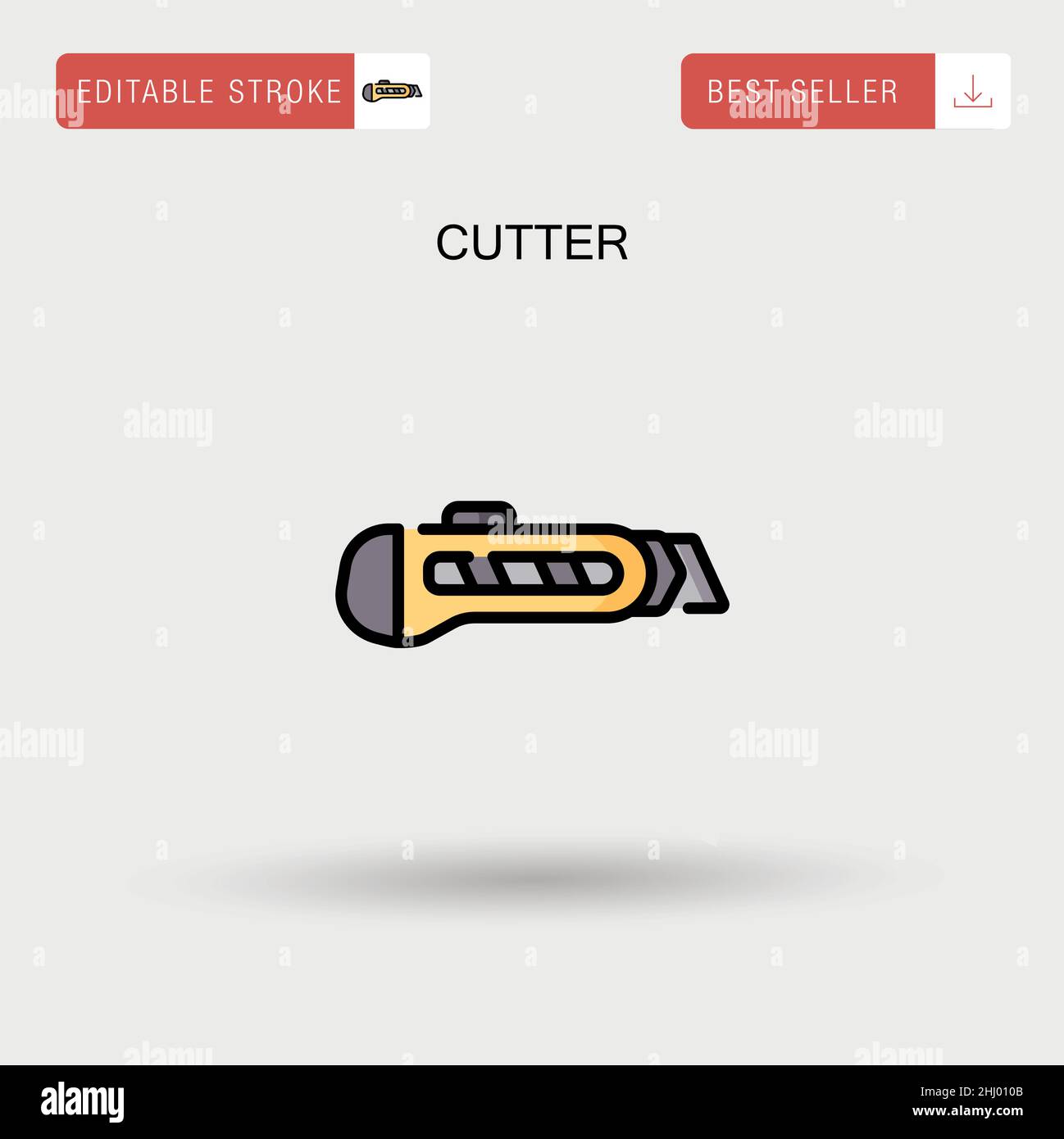 Cutter Simple vector icon Stock Vector Image & Art - Alamy