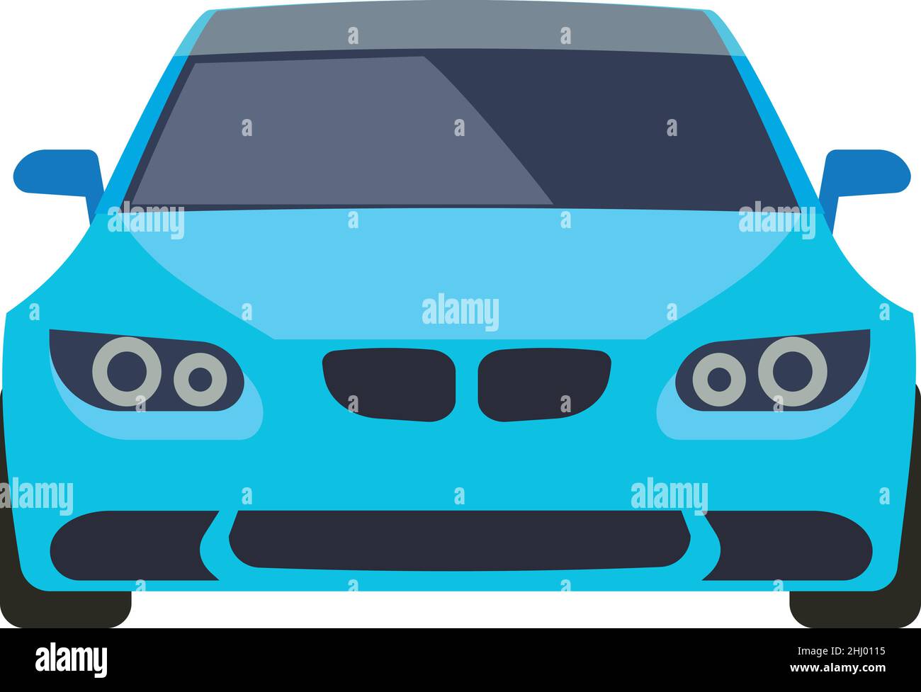 Front view luxury blue Stock Vector Images - Alamy