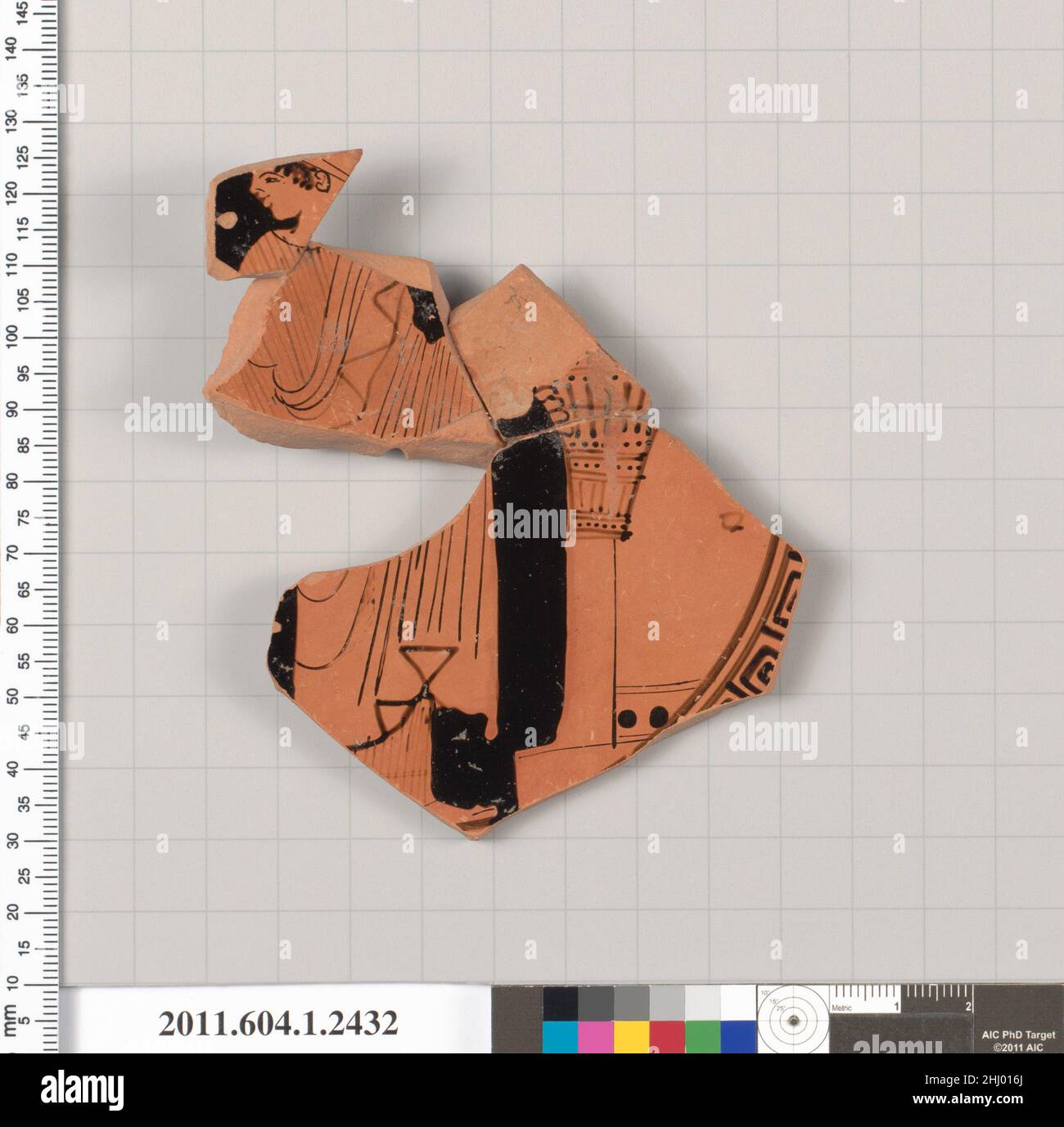 Terracotta fragment of a kylix (drinking cup) second quarter of the 5th ...