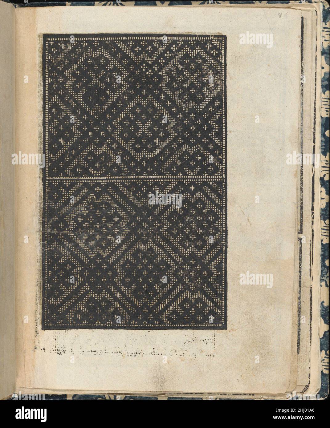 Essempio di recammi, page 8 (recto) 1530 Giovanni Antonio Tagliente ...