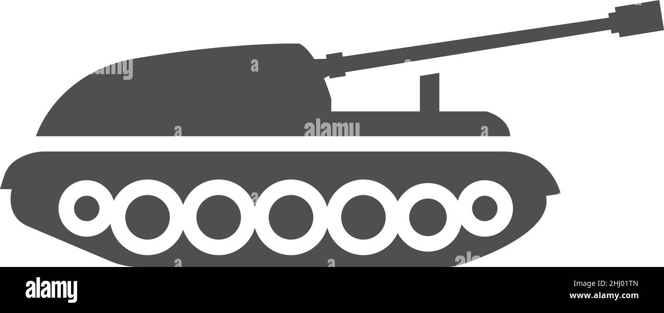 Assault gun icon. Armoured infantry fightning vehicle Stock Vector ...