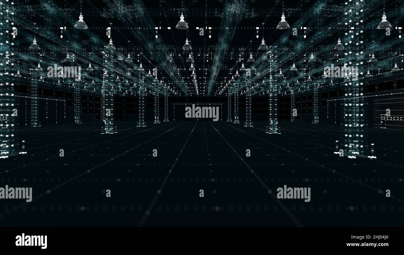 The automated and digitalized warehouse of the future Stock Photo - Alamy