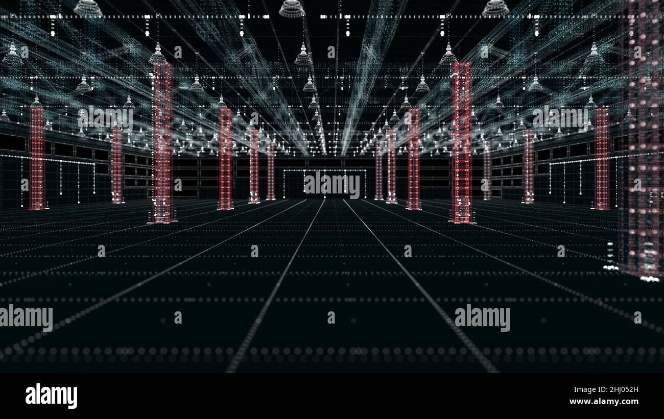The automated and digitalized warehouse of the future Stock Photo - Alamy
