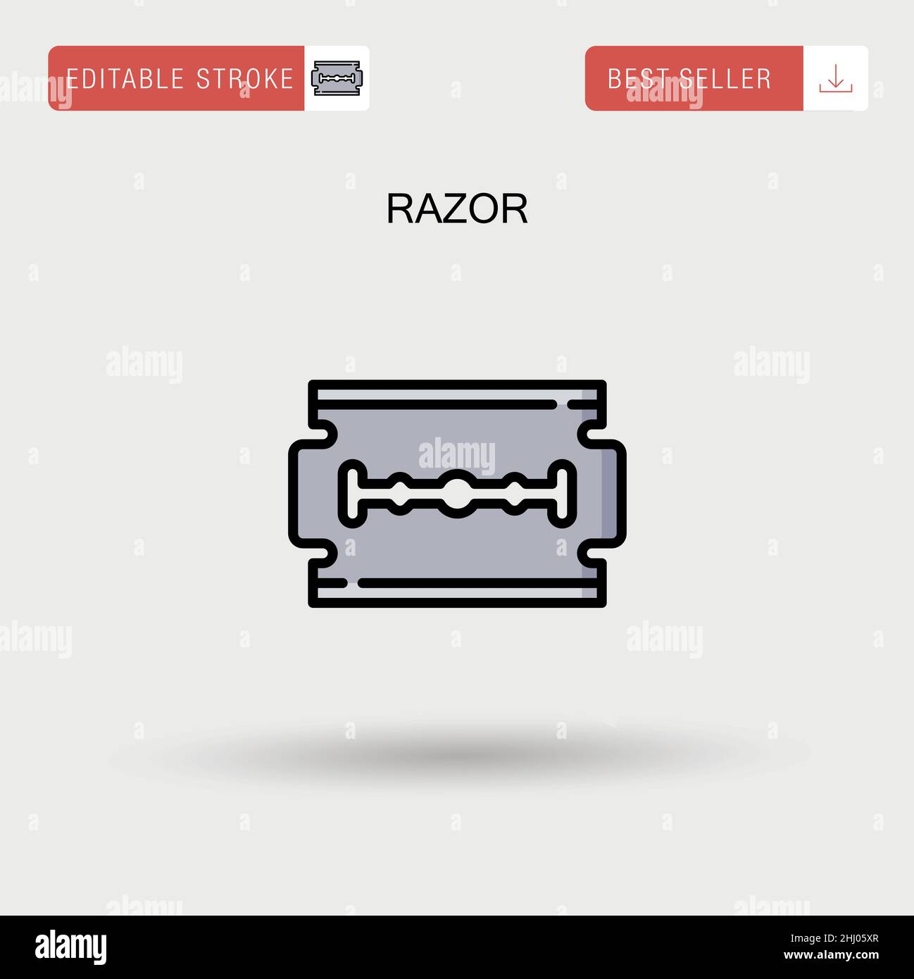 Razor Simple vector icon Stock Vector Image & Art - Alamy