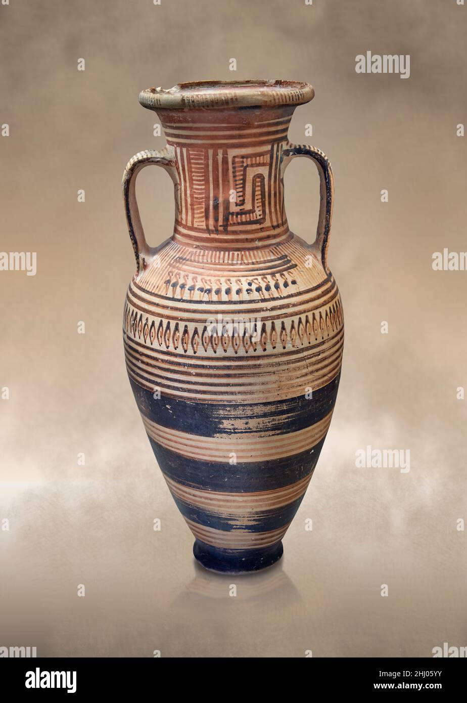 Geometric Period Greek pottery amphora, Asine Acropolis, 730-690 BC ...