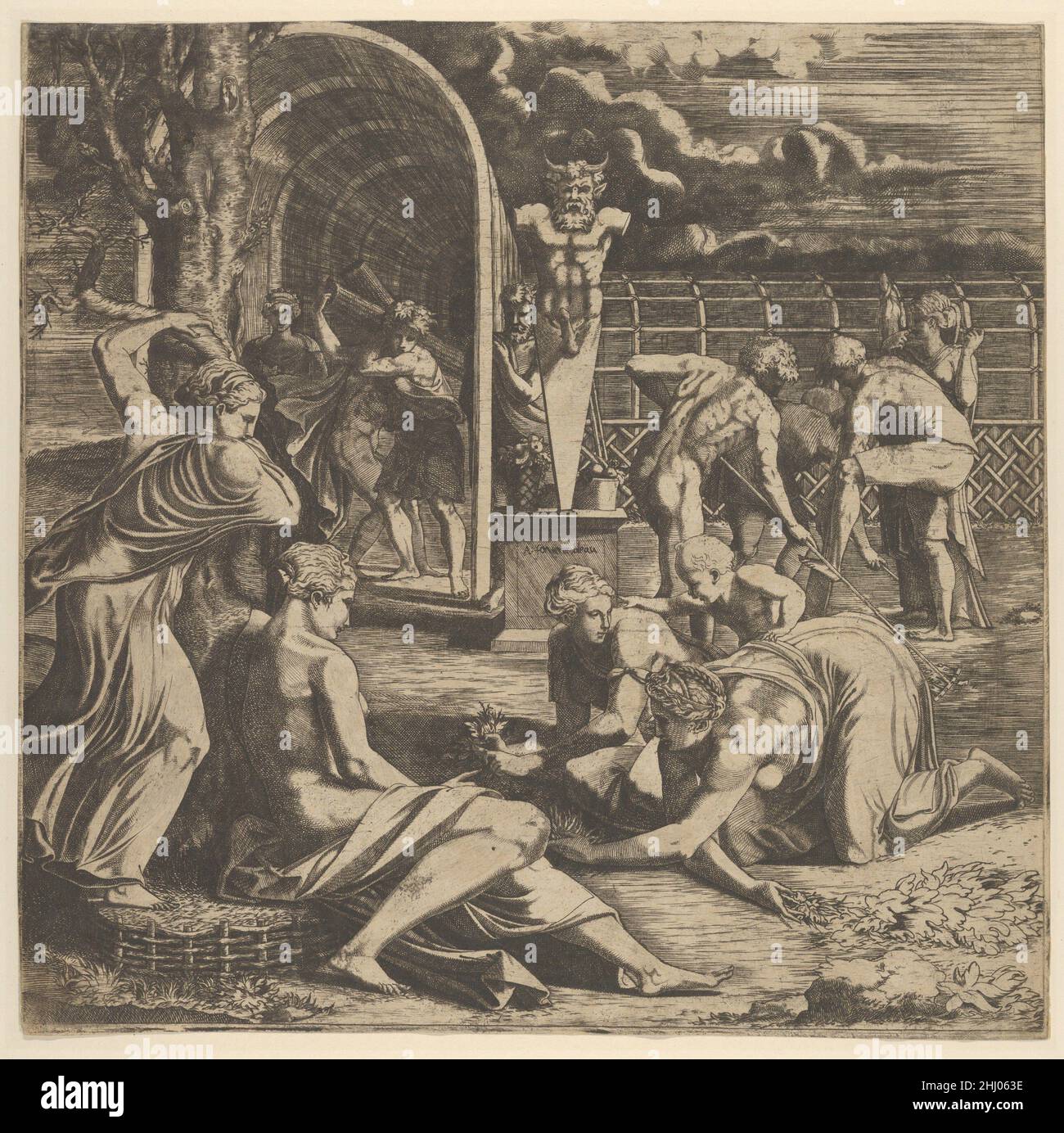 Roman goddess of fruit trees garden and orchards hi-res stock ...