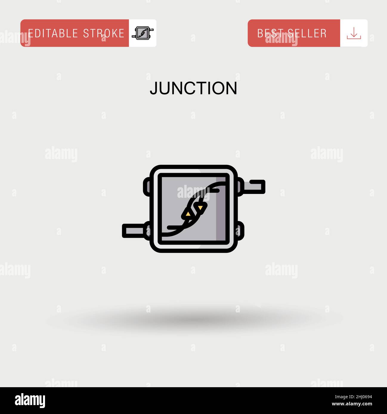 Junction Simple vector icon Stock Vector Image & Art - Alamy