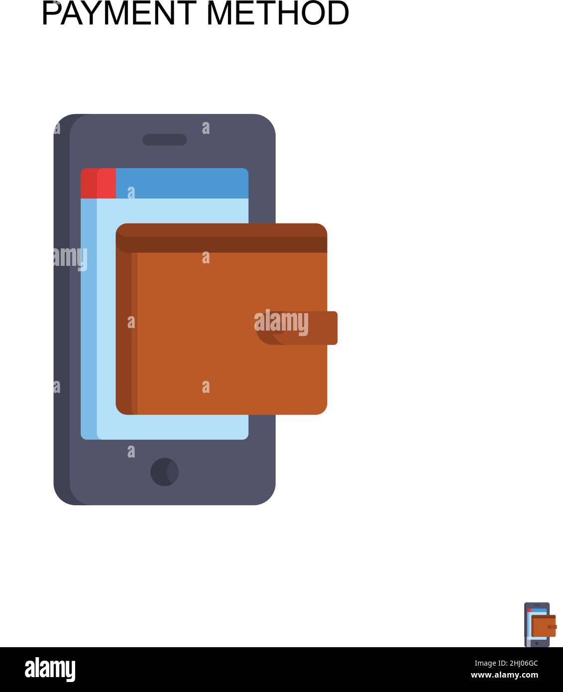 Payment method Simple vector icon. Illustration symbol design template ...