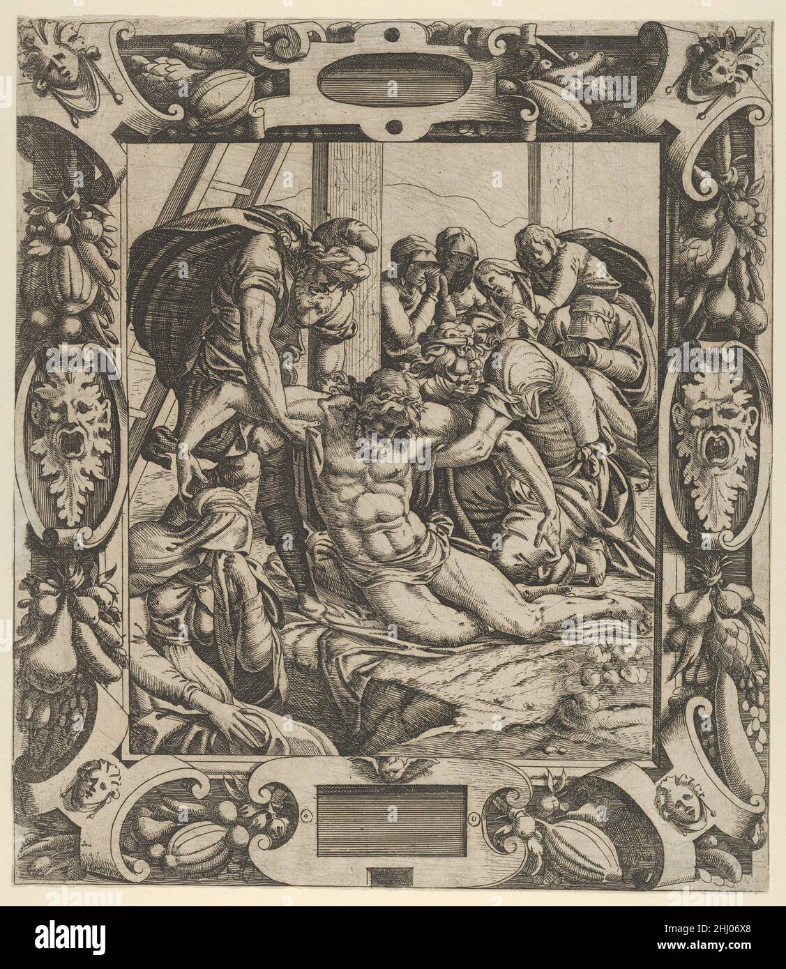 Christ's Deposition from the Cross ca. 1544 Jean Mignon French. Christ ...