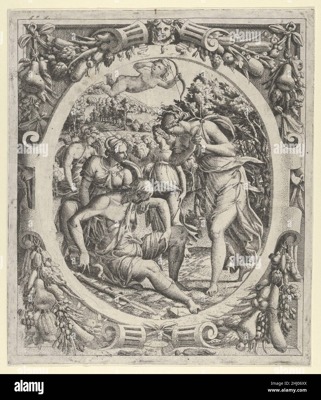 The Death of Adonis 1535–55 Jean Mignon French. The Death of Adonis ...