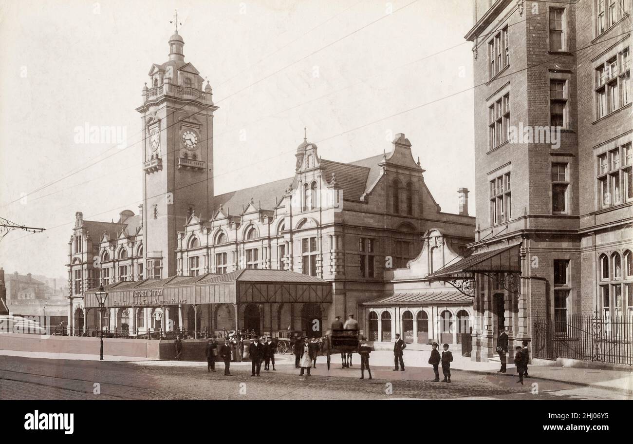 Vintage photograph, late 19th, early 20th century, view of Victoria ...