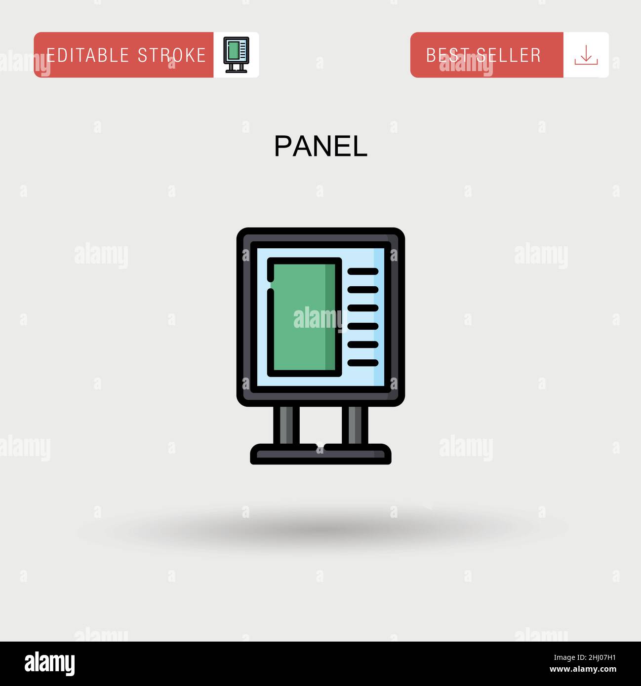Panel Simple vector icon Stock Vector Image & Art - Alamy