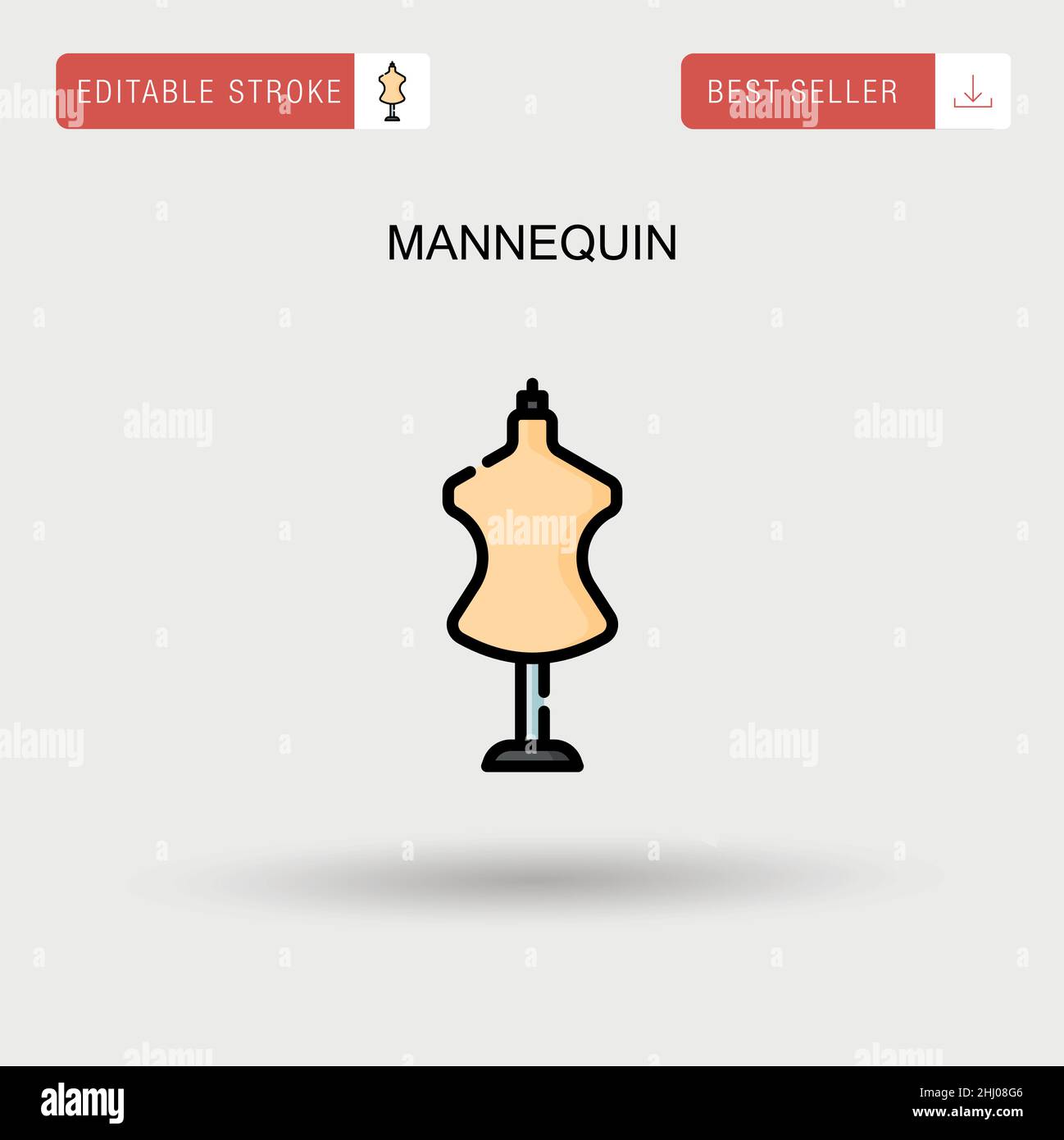 Mannequin Simple vector icon Stock Vector Image & Art - Alamy