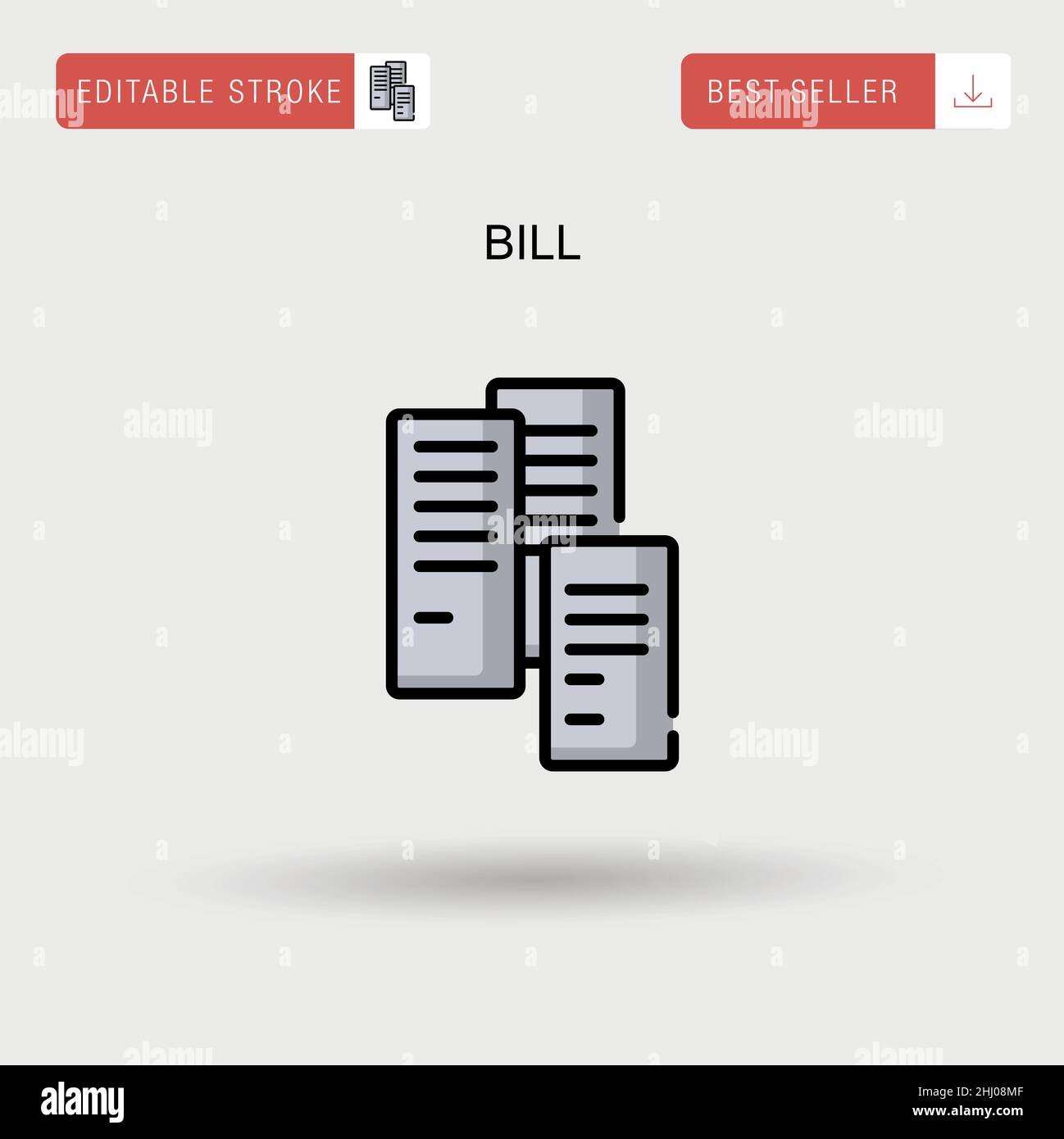 Service bill Stock Vector Images - Alamy