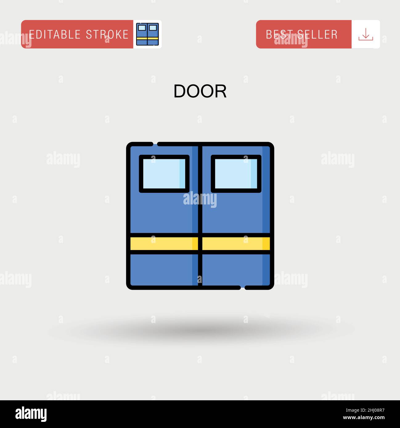 Door Simple vector icon Stock Vector Image & Art - Alamy