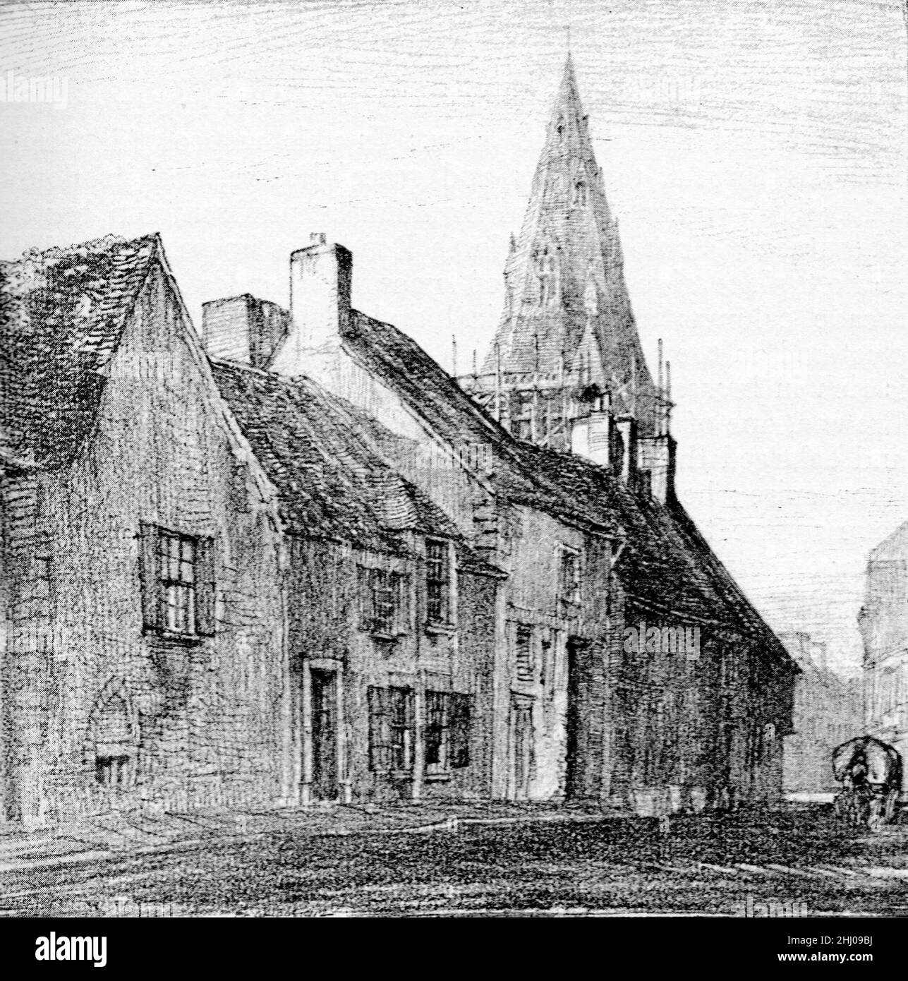 St marys street stamford lincolnshire Black and White Stock Photos ...