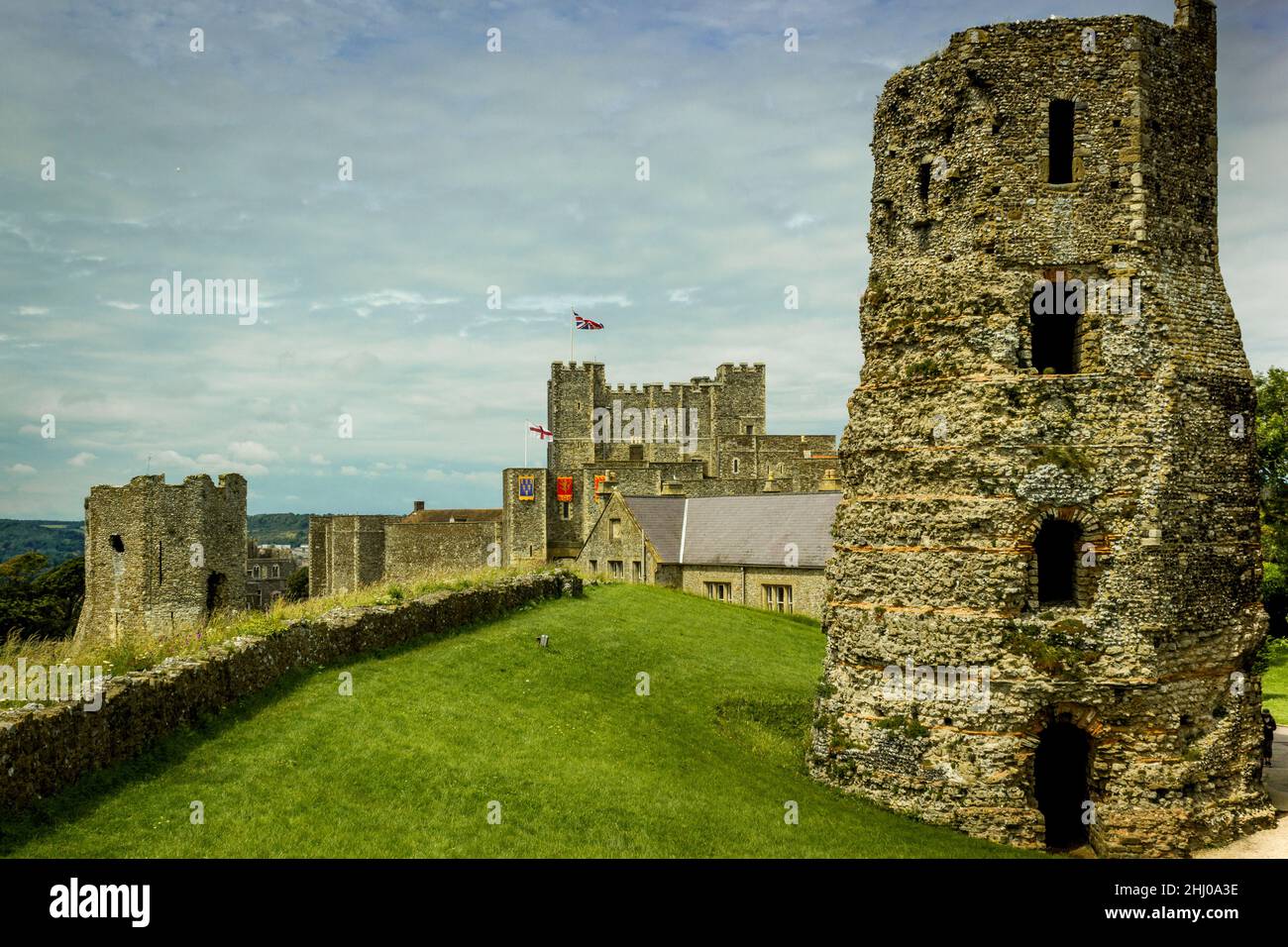 Roman Pharos at Dover Castle Stock Photo - Alamy