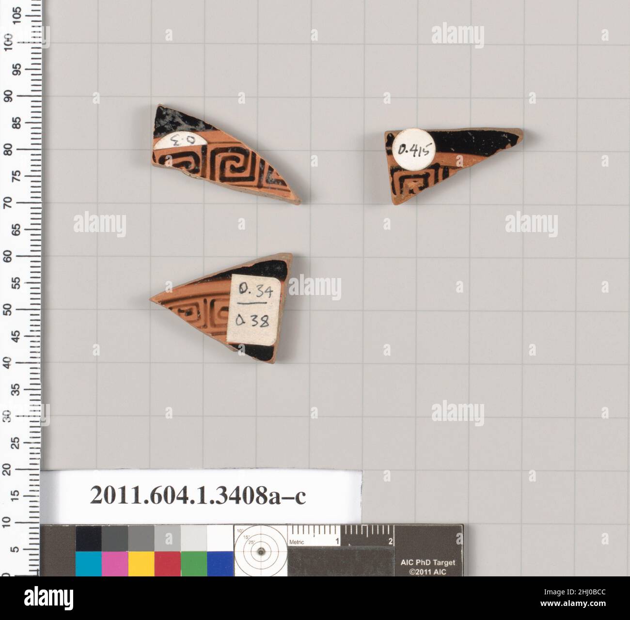 Terracotta fragments of kylikes (drinking cups) 510–470 B.C. Greek ...