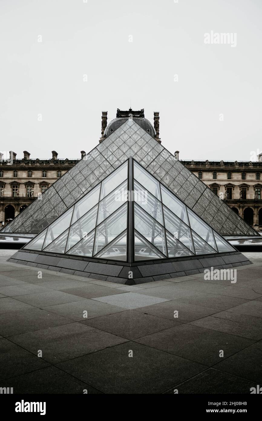 Glass Pyramid Louvre Stock Photo - Alamy