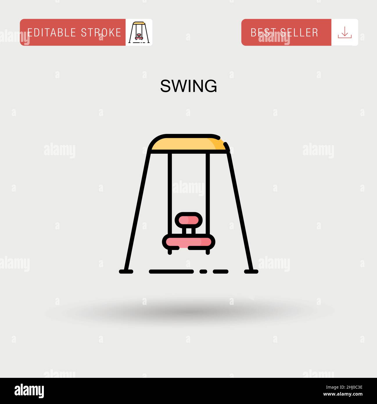 Swinging kid Stock Vector Images - Alamy