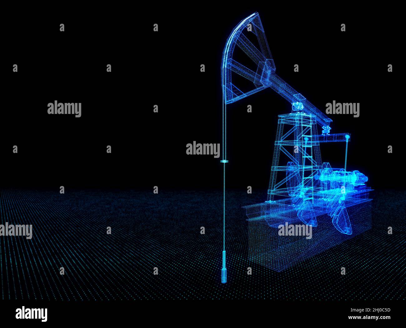 Oil pump jack under. Oil rig energy industrial machine for petroleum ...