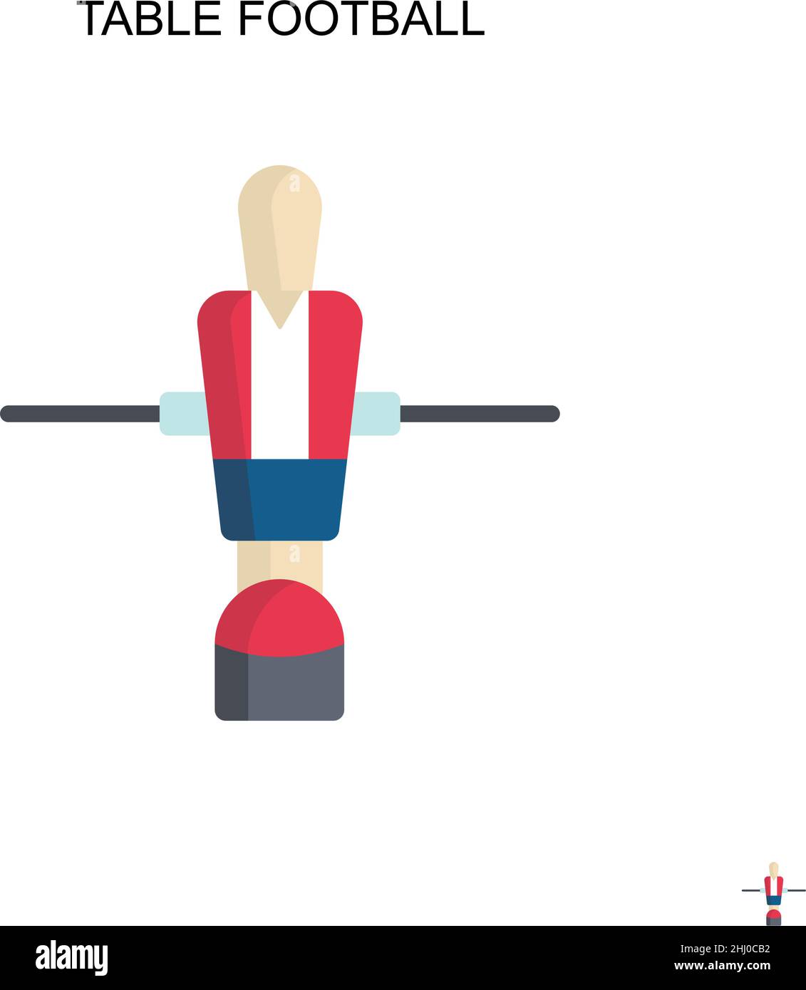 Table football Simple vector icon. Illustration symbol design template ...
