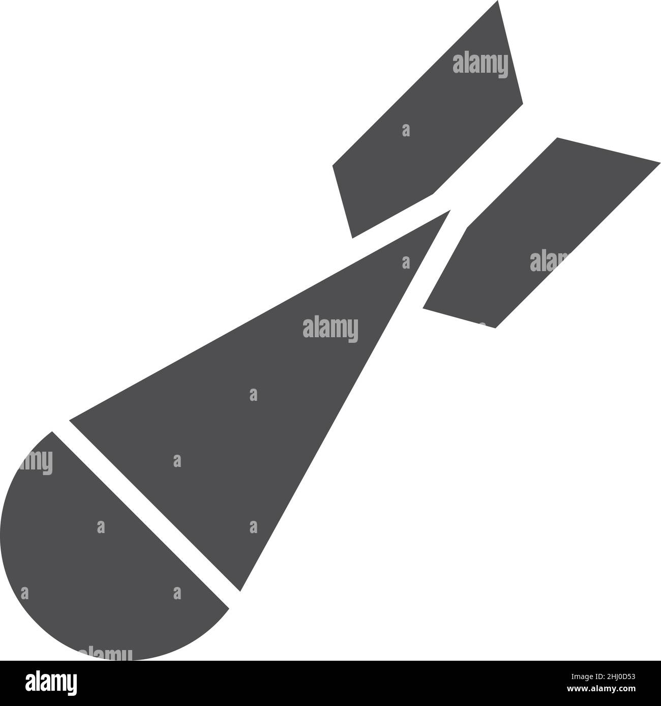 Aerial bomb icon. Military air explosive weapon Stock Vector Image ...